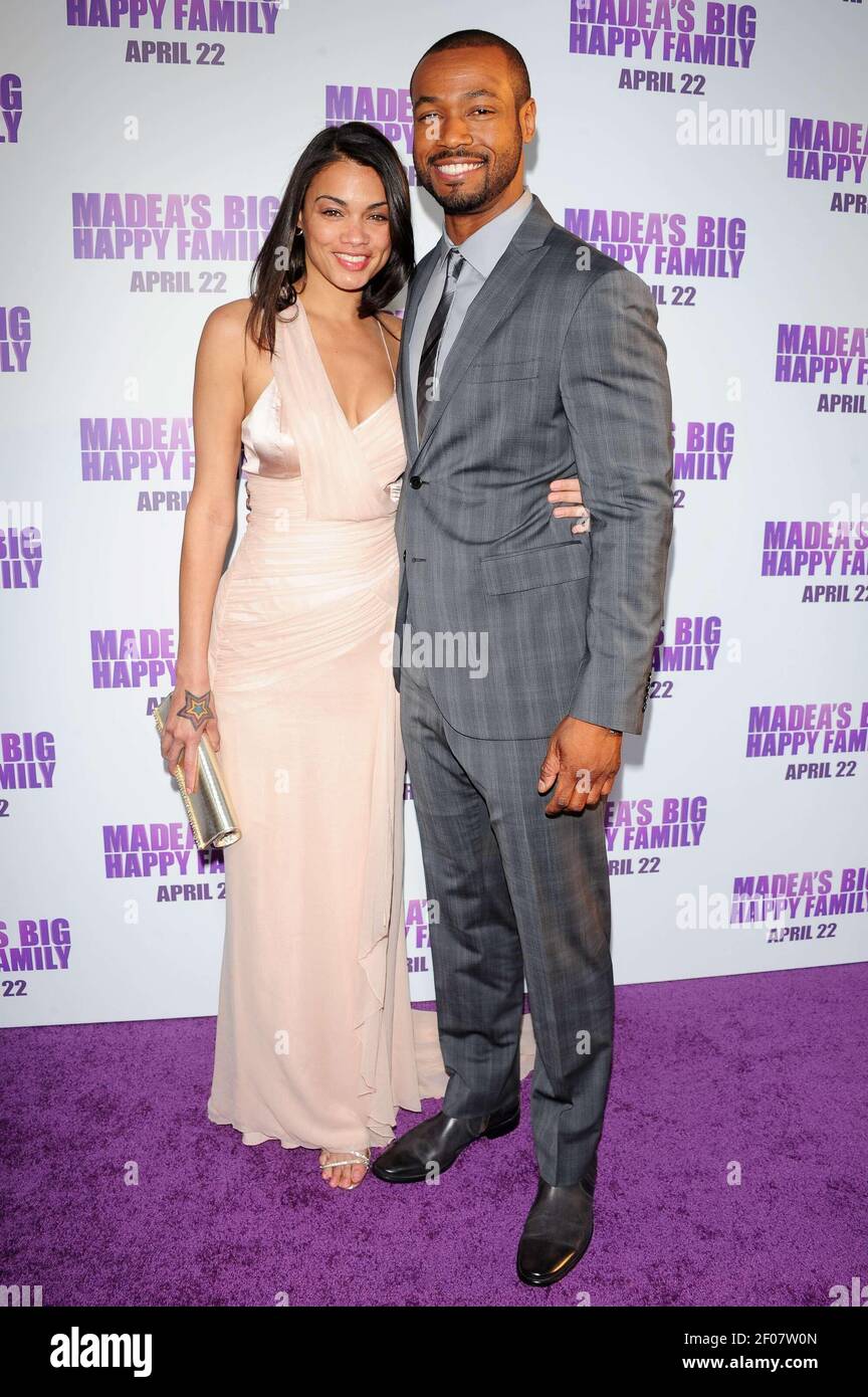 Tania Dawn and Isaiah Mustafa. Madea's Big Happy Family premiere held ...