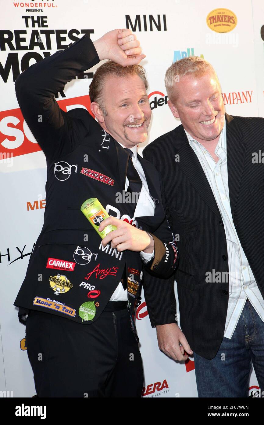 20 April 2011 - Hollywood, CA- Morgan Spurlock arrives to the premiere ...