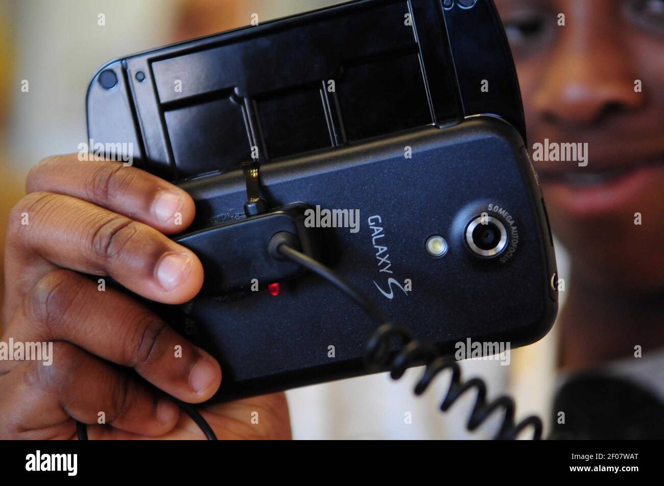 20 April 2011- Hollywood, Florida - Illustration on the Samsung's ...