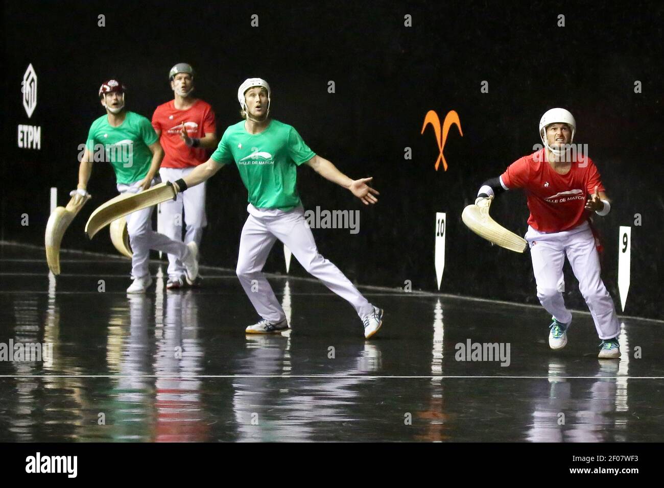 Cesta punta. Pelota basque sport. Jai-Alai Biarritz. Pays Basque ...