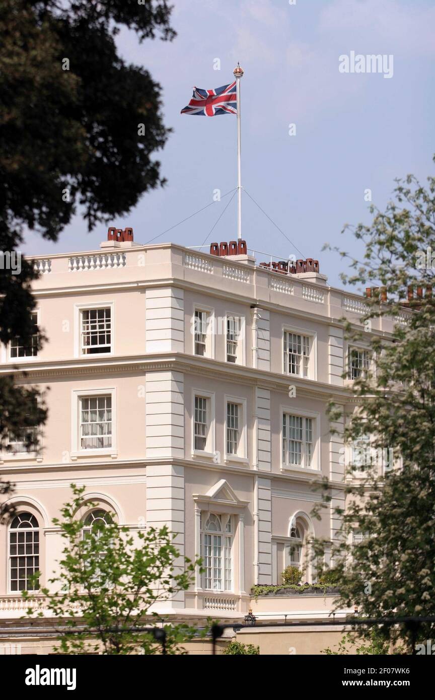 21 April 2010. London, England. Royal residence Clarence House near ...