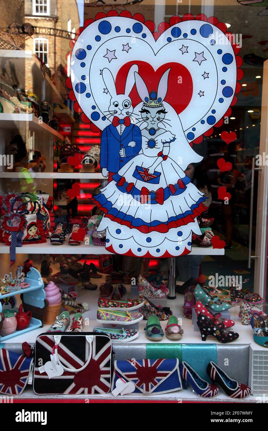 22 April 2011 - London, England - Royal wedding inspired window ...