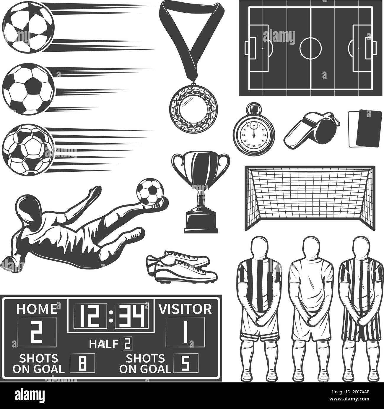 Soccer referees whistle Black and White Stock Photos & Images - Alamy