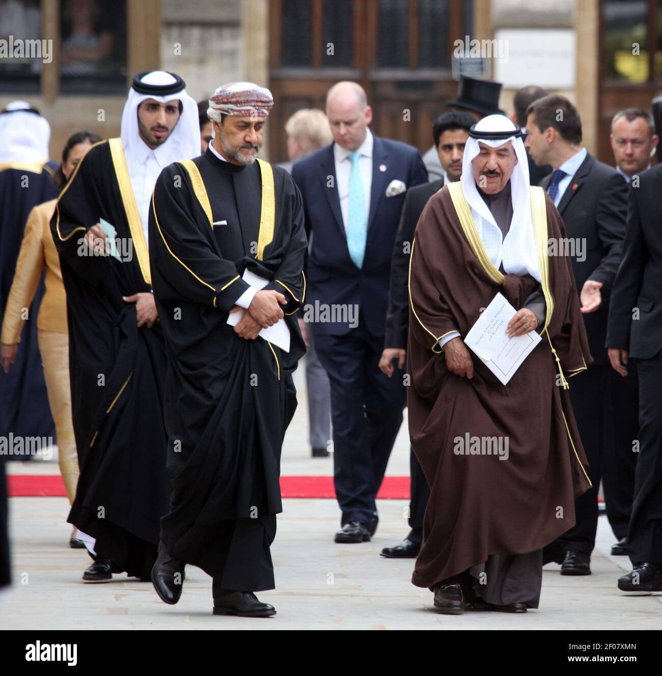 29 April 2011 London, England- Royal wedding day. Arab royalty the ...