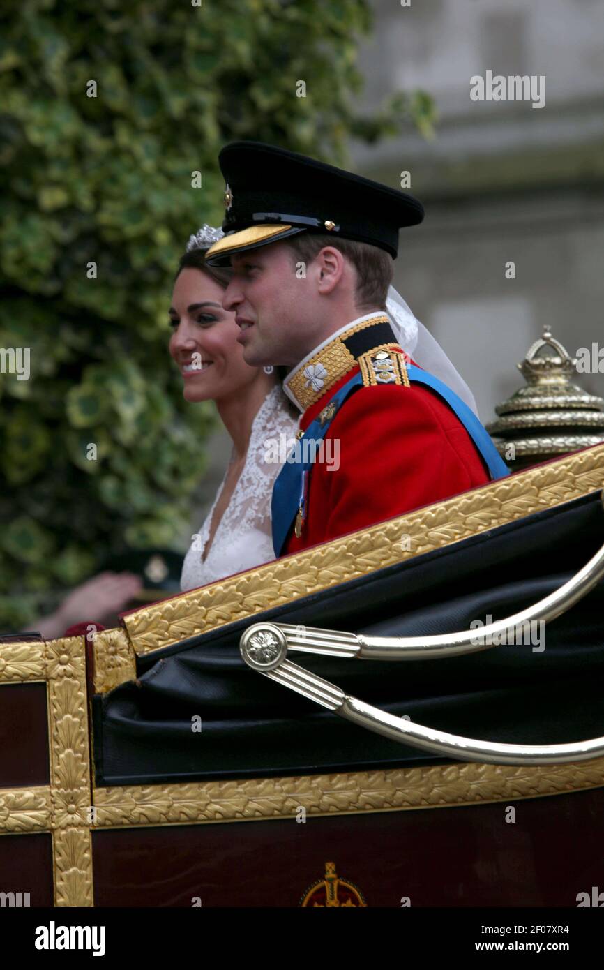 29 April 2011 London, England- Royal wedding day. Catherine Middleton ...