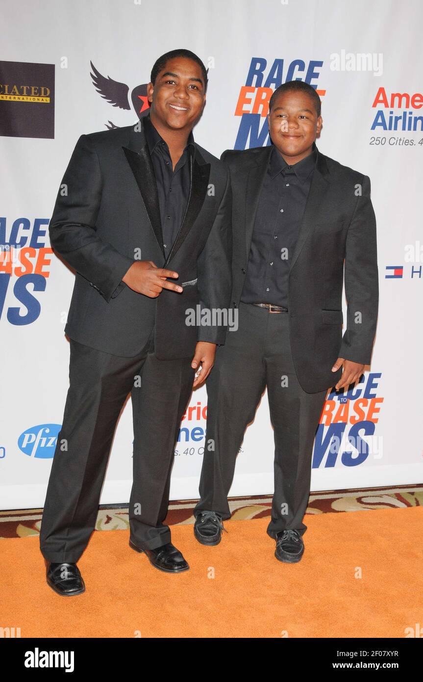 Christopher Massey and Kyle Massey. 18th Annual Race To Erase MS held ...