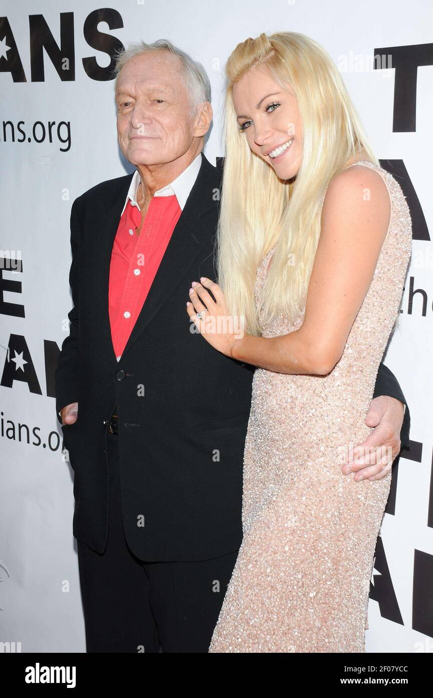 Hugh Hefner and his fiancee Crystal Harris. Thalians 55th Anniversary ...