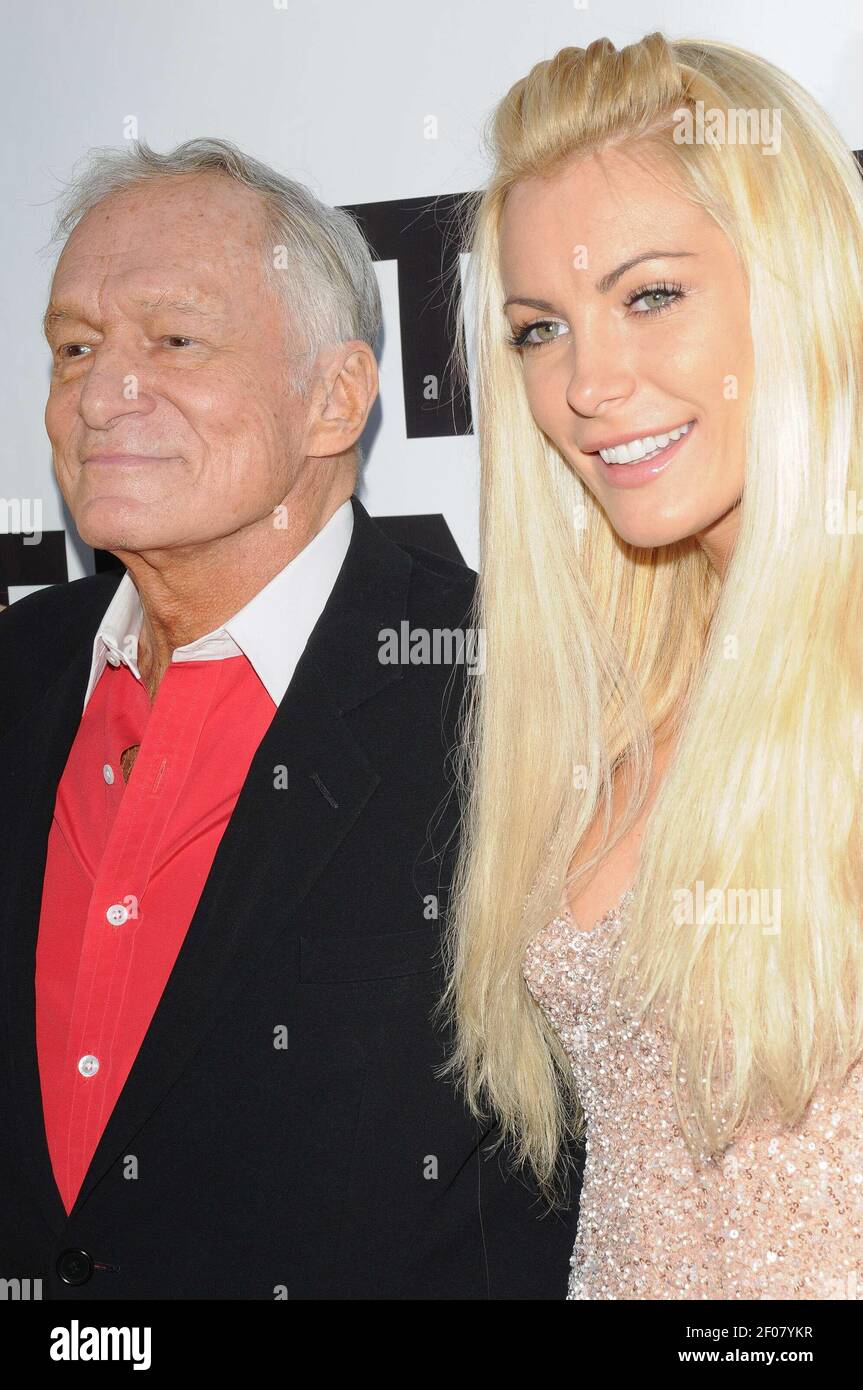 Hugh Hefner and his fiancee Crystal Harris. Thalians 55th Anniversary ...