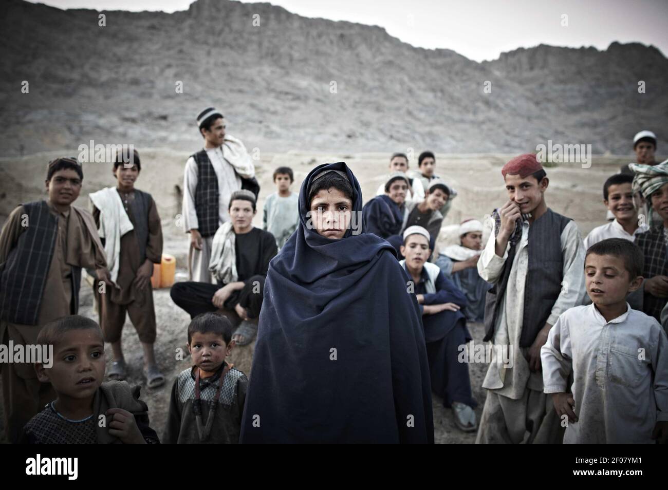1 May 2011 - Kandahar City, Afghanistan - Afghan children in a small ...
