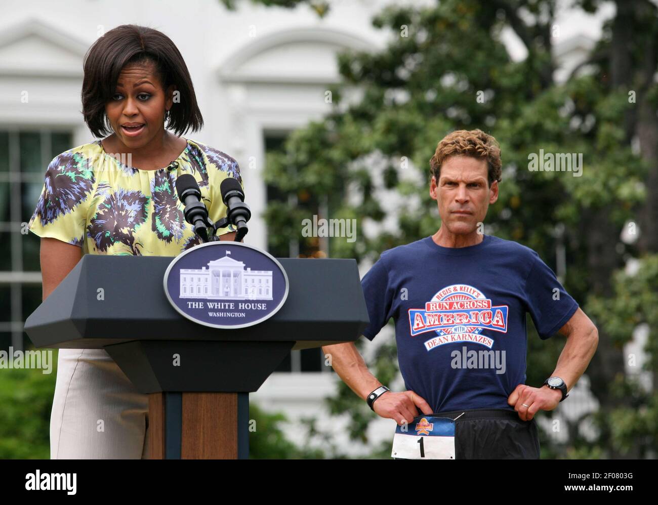 02 May 2011 - Washington, DC - First Lady Michelle Obama greeted ...