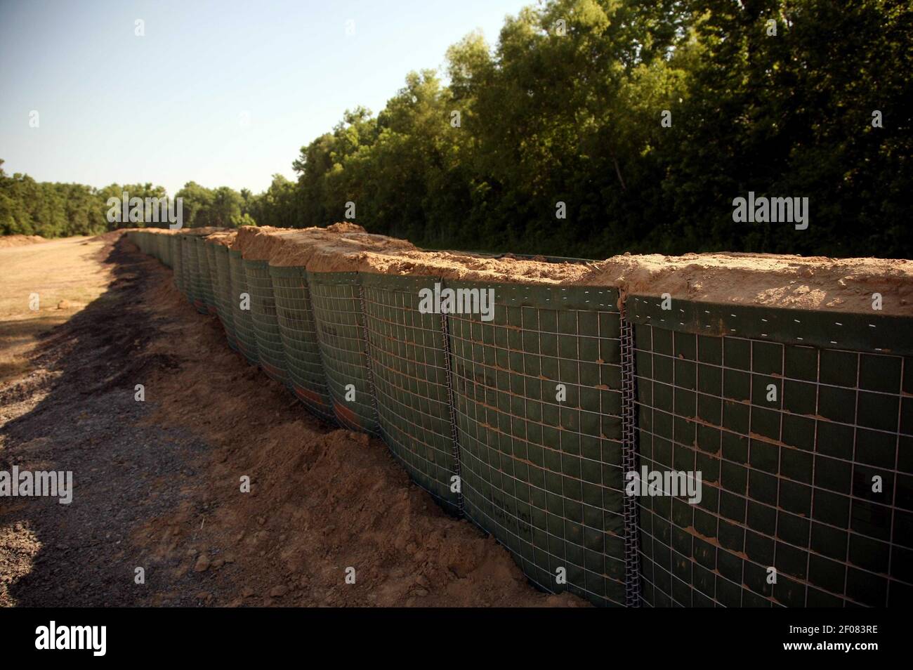 17 May 2011. Krotz Springs, Louisiana, USA. A two mile long temporary ...