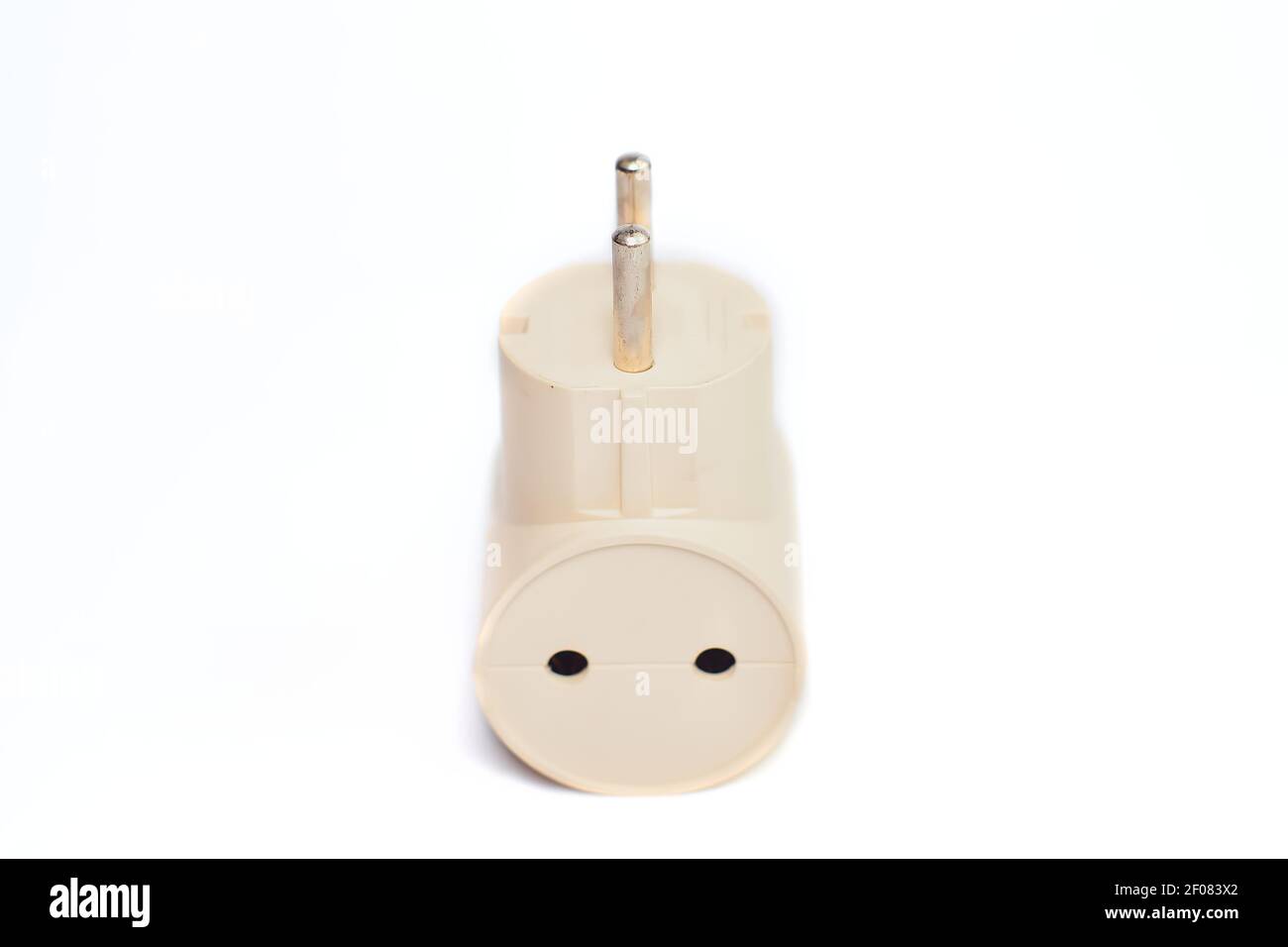 Electrical outlet isolated on white background Stock Photo - Alamy