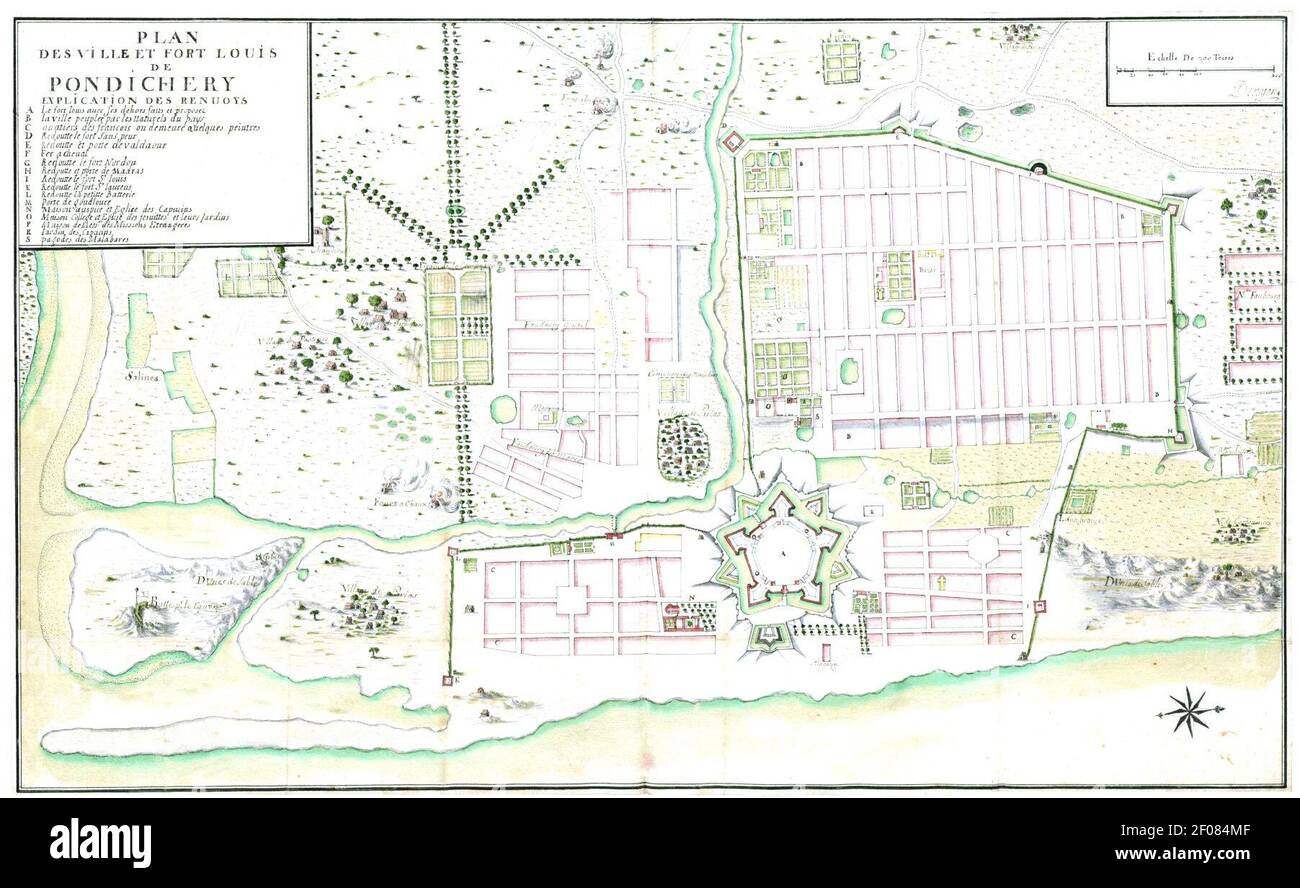 Plan Fort Louis Stock Photo - Alamy