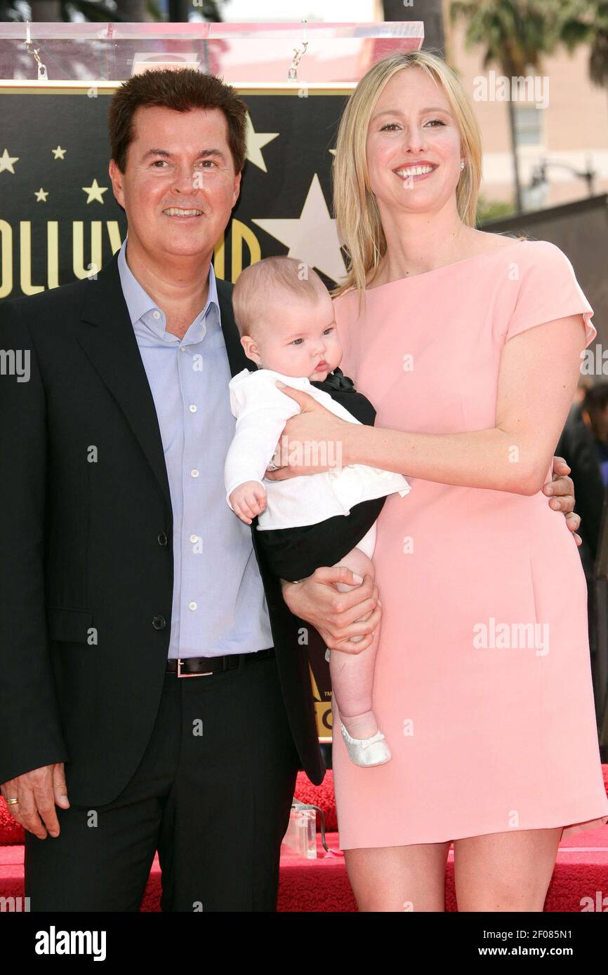 23 May 2011 - Hollywood, CA- Simon Fuller poses wife Natalie Swanston ...