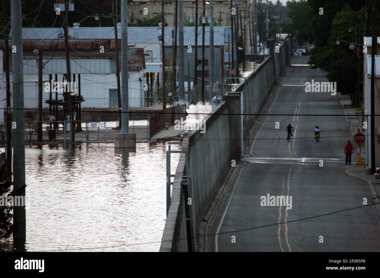 24 May 2011. Morgan City, Louisiana, USA. The Atchafalaya river is ...
