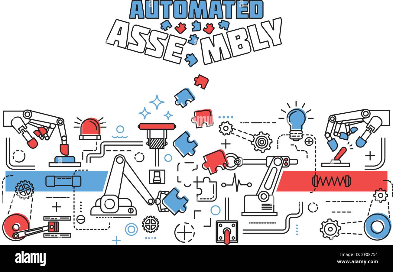 Horizontal Assembly Concept with assembly of structures pieces of the ...