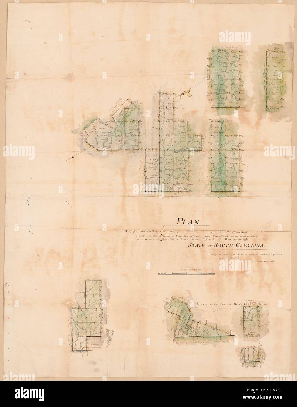 Plan of 59 different tracts of land (of 1000 acres each) containing in ...