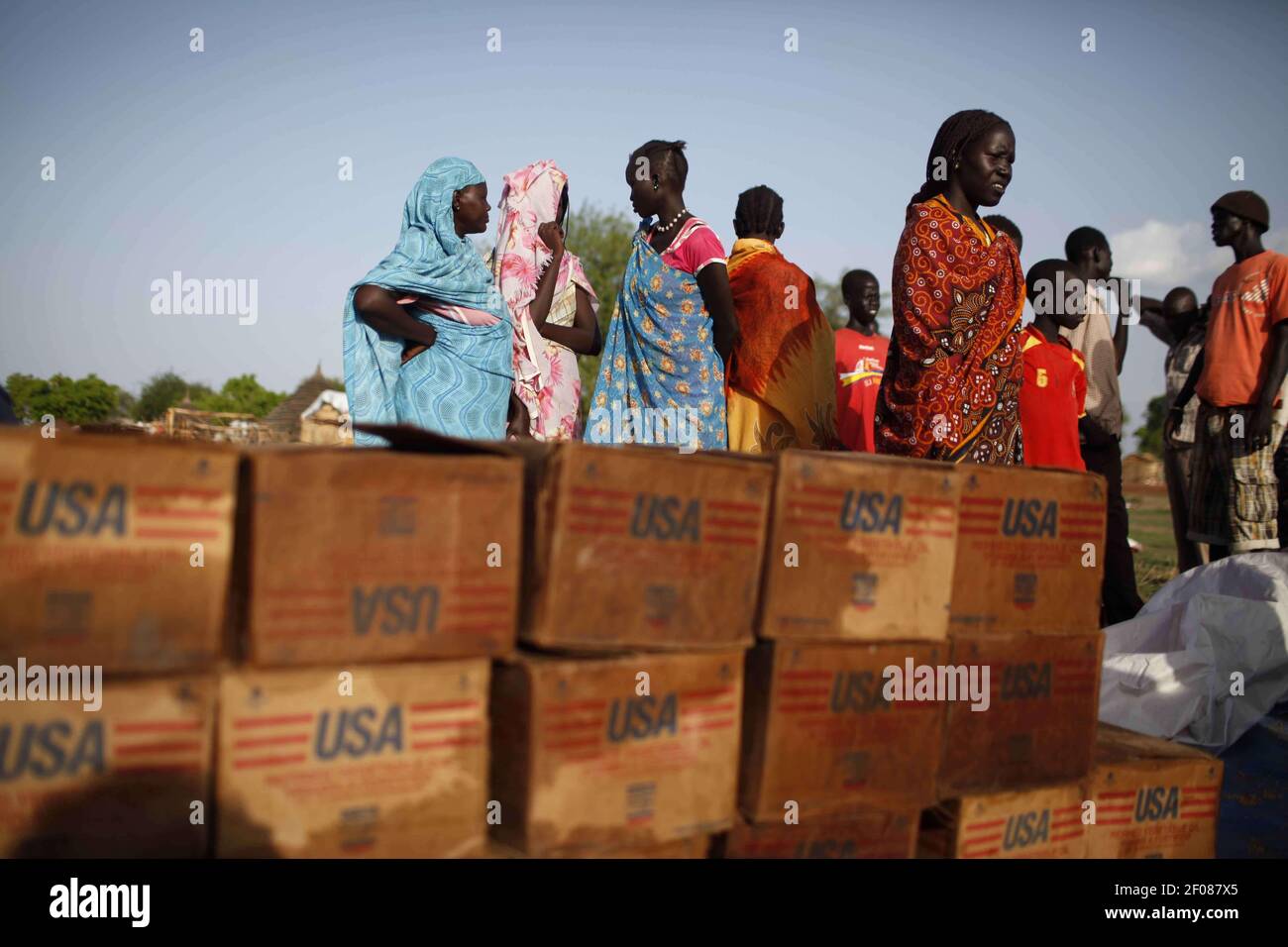 5 June 2011 - Agok, Southern Sudan - World Food Program's food ...