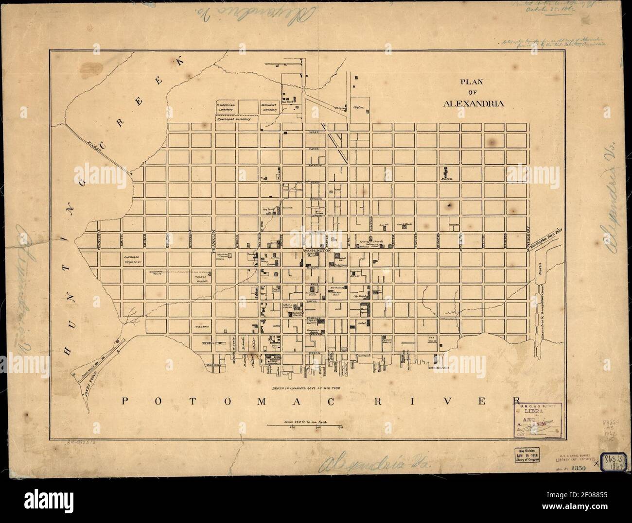Plan of Alexandria Stock Photo - Alamy