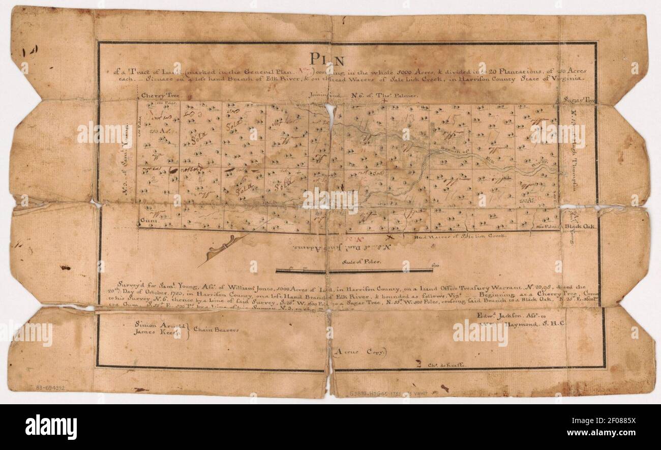 Plan of a tract of land (marked in the General Plan no. 7), containing ...