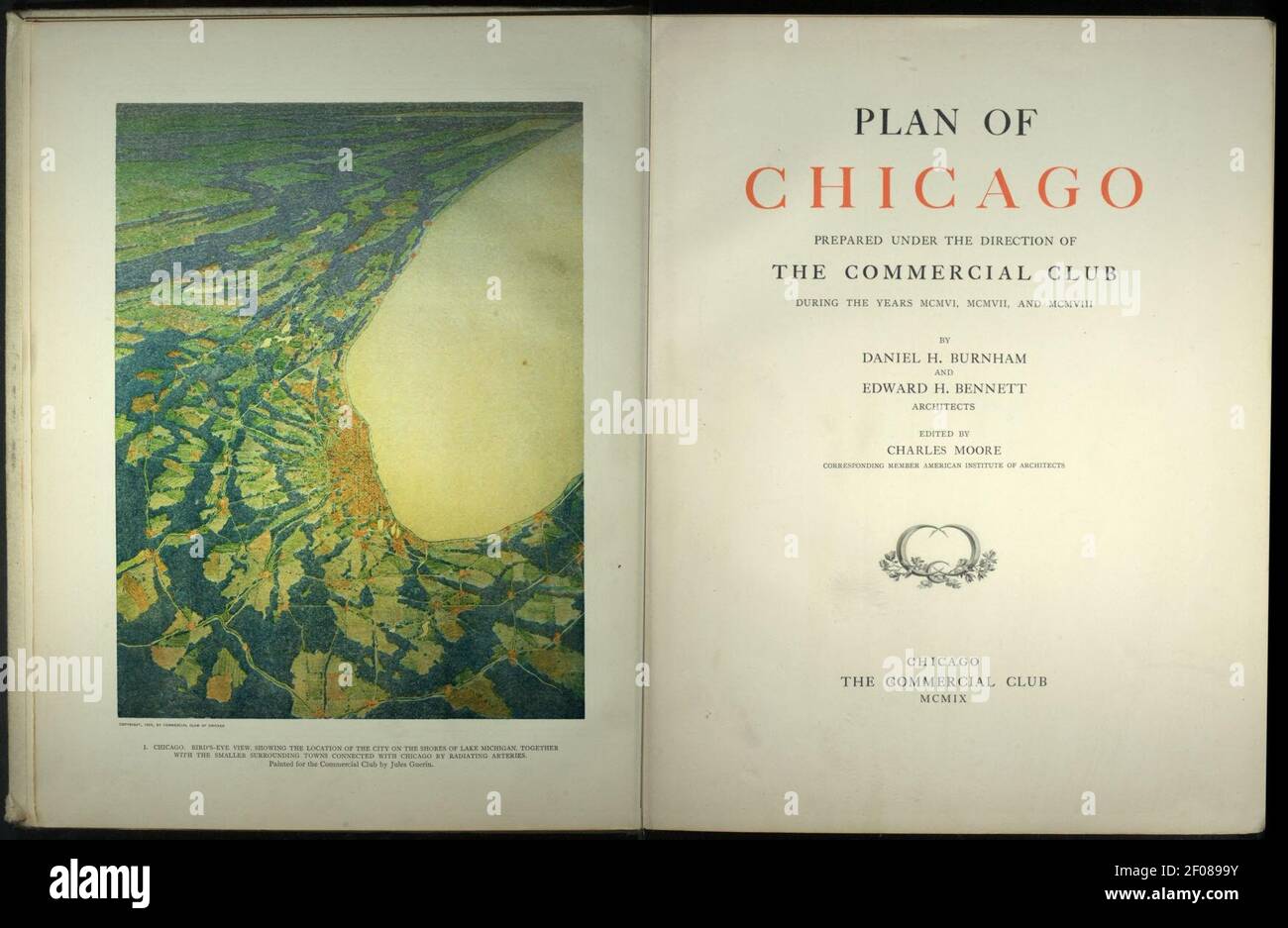 1909 plan of chicago hi-res stock photography and images - Alamy