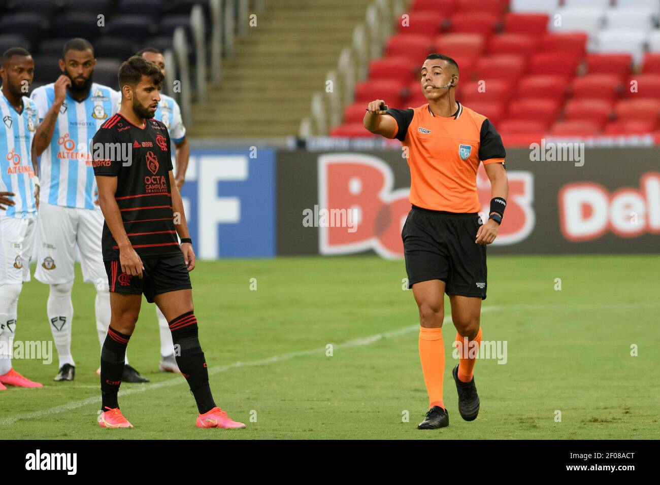 Rio, Brazil - march 06, 2021: Yuri Elino da Cruz referee in match ...