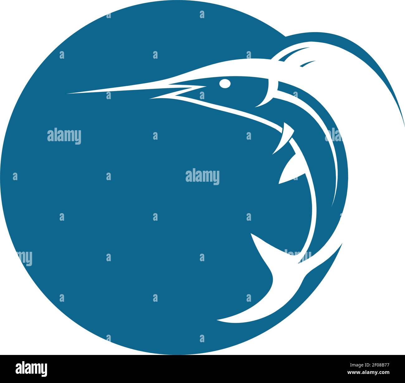 Blue marlin underwater Stock Vector Images - Alamy