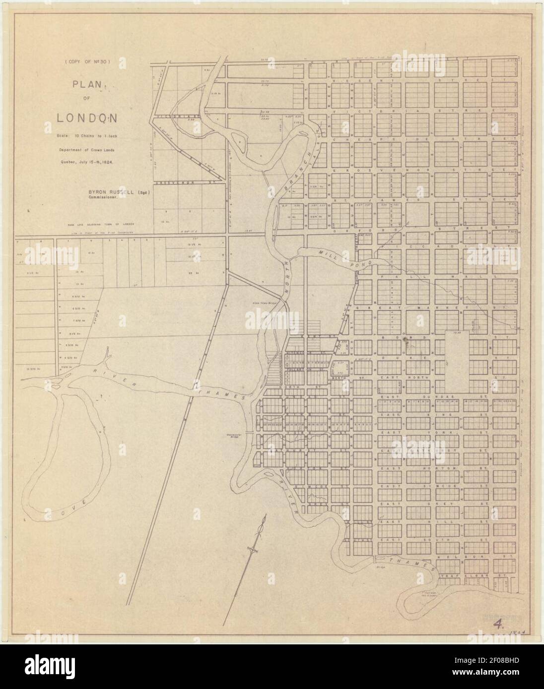 Plan of London Stock Photo - Alamy