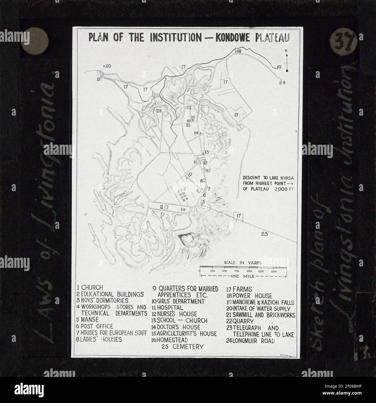 Plan of Livingstonia Institiution, Malawi, ca. 1894-1904 (imp-cswc-GB ...