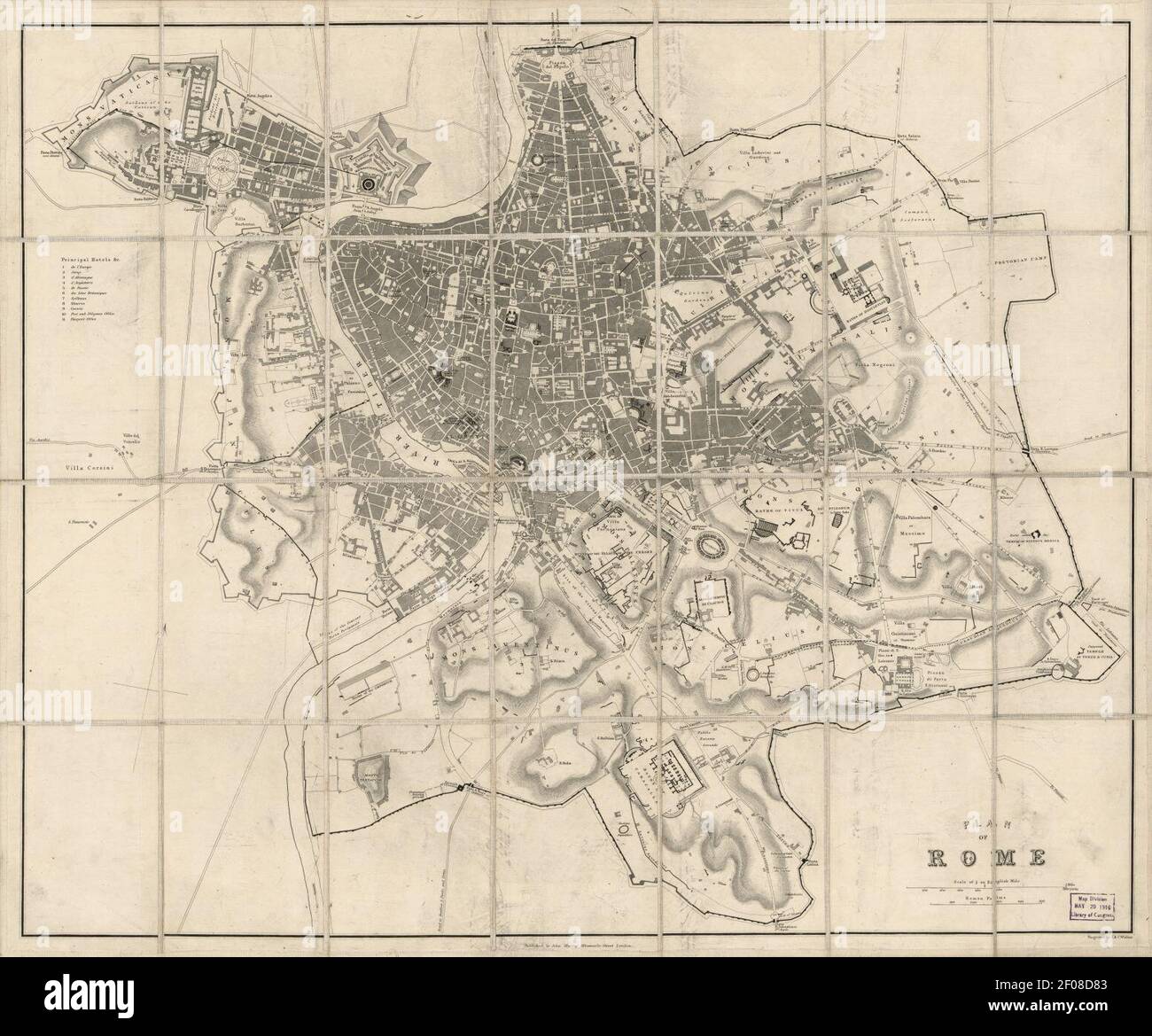 Plan of Rome Stock Photo - Alamy