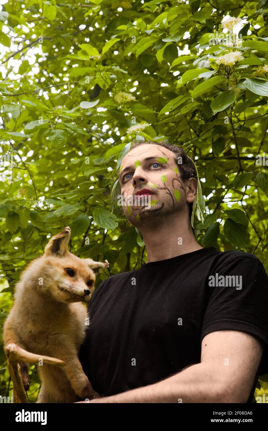 Man and his fox hi-res stock photography and images - Alamy