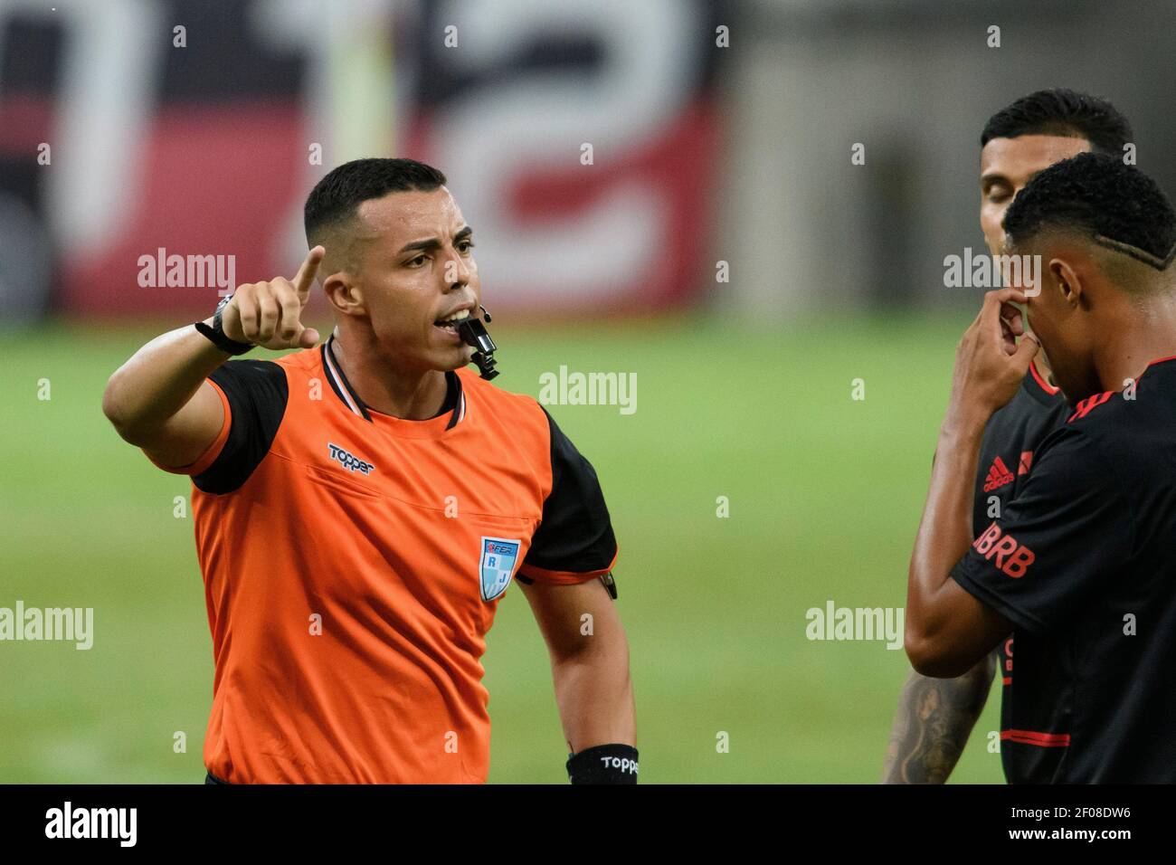 Rio, Brazil - march 06, 2021: Yuri Elino da Cruz referee in match ...