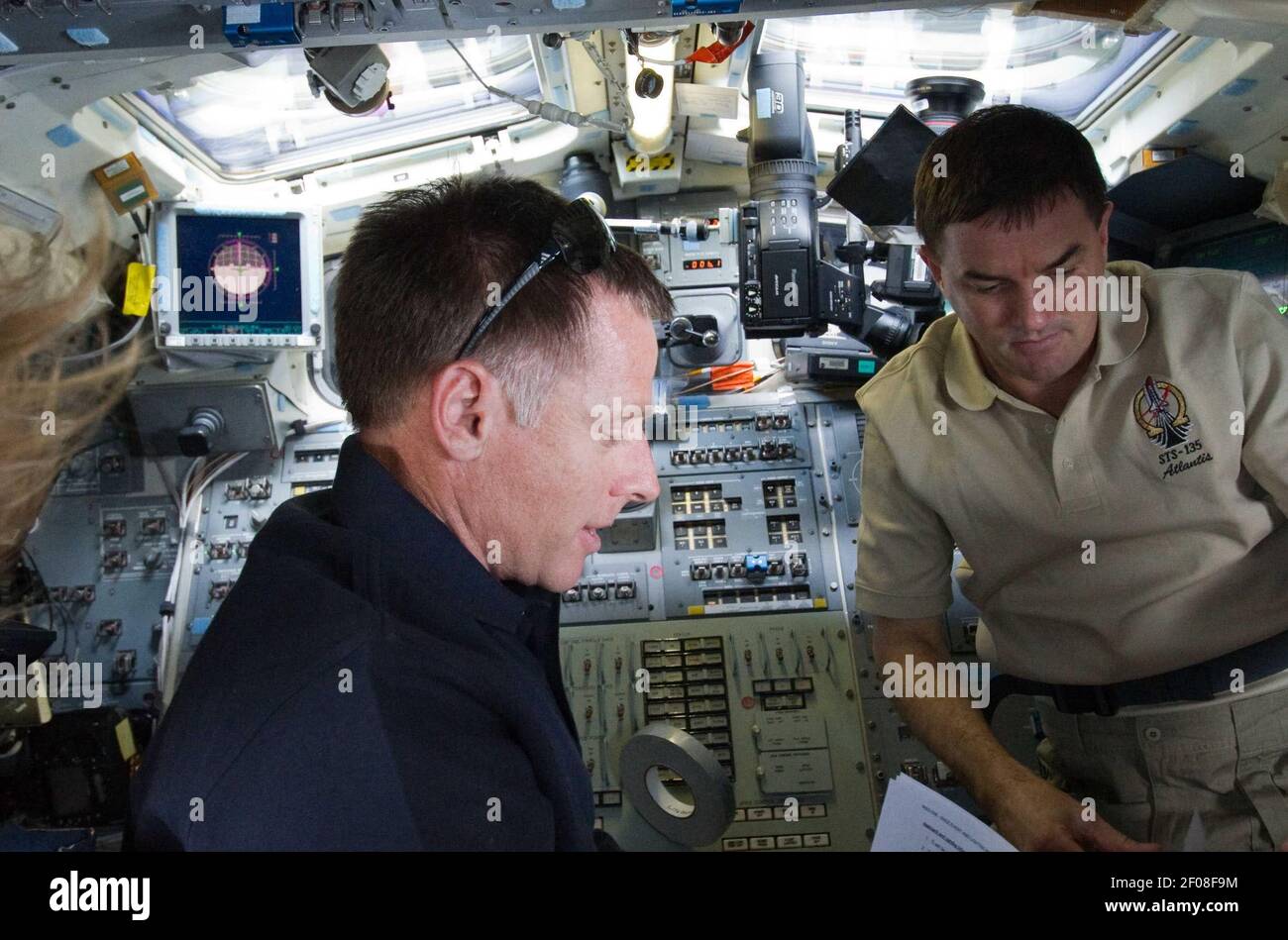 10 July 2011 - NASA astronauts Chris Ferguson (left), STS-135 commander ...