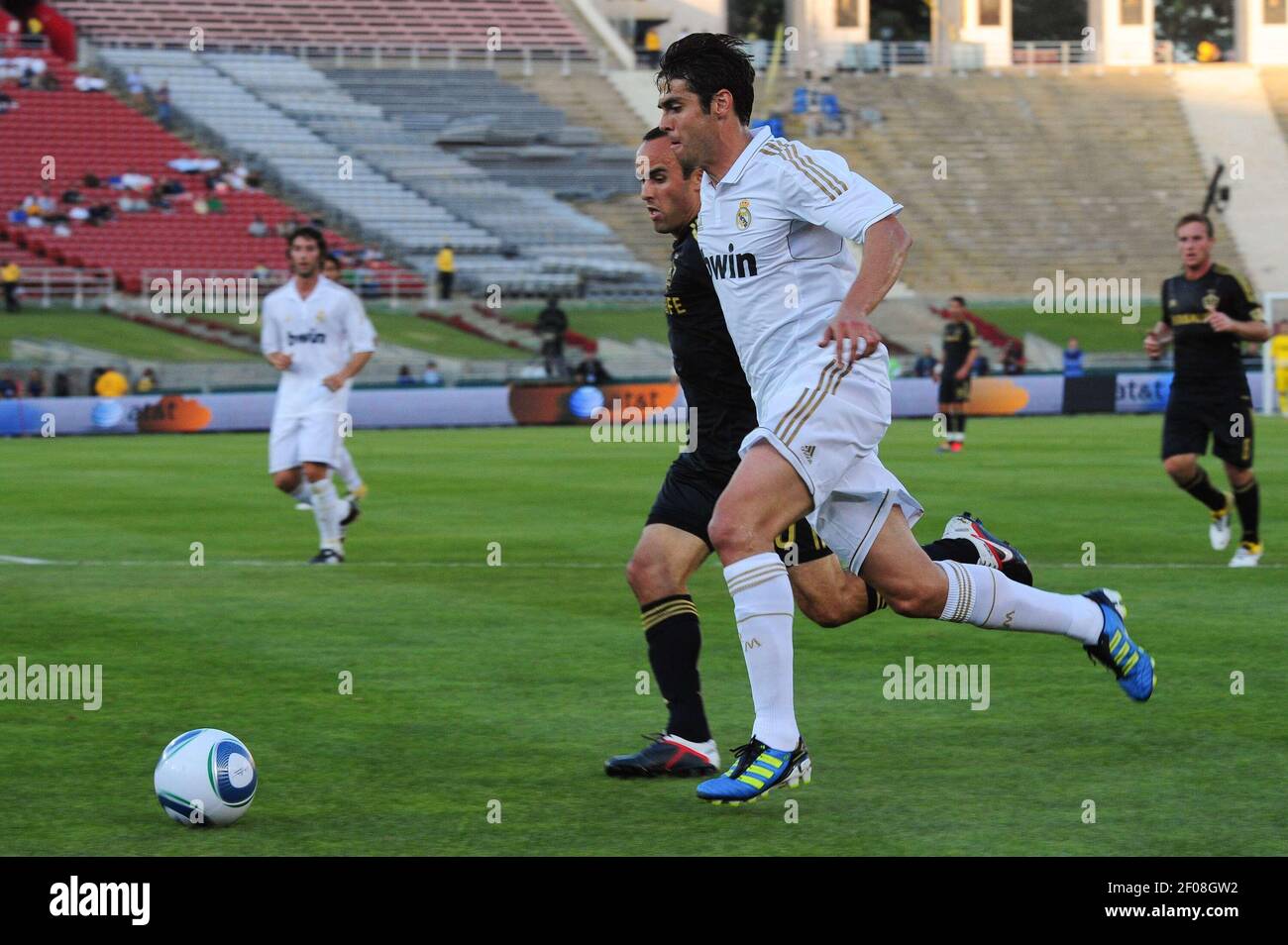 Kaka and Landon Donovan. 16 July 2011, Los Angeles, CA. Los Angeles ...