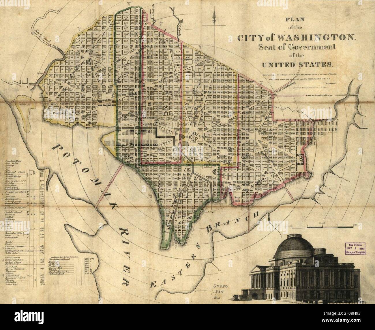 Plan of the city of Washington - seat of government of the United ...