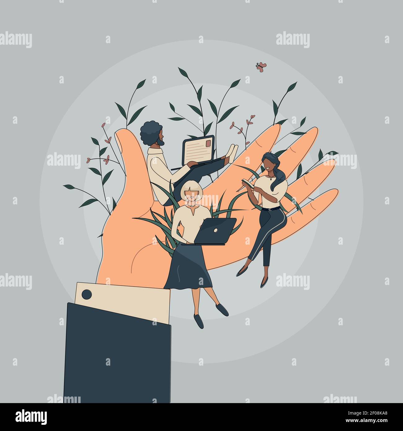 Care setting Stock Vector Images - Alamy