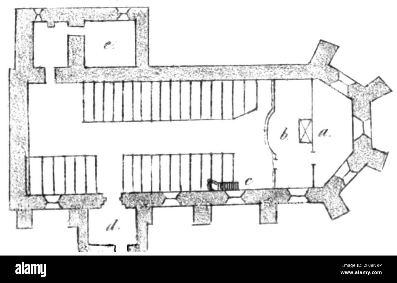Plan över Klosterkyrkan i Lund 1830 Stock Photo - Alamy