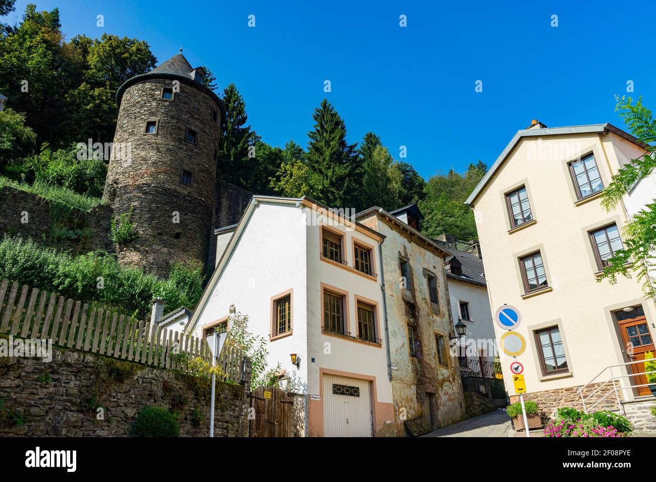 Beautiful country side scene of Vianden, Luxembourg Stock Photo - Alamy