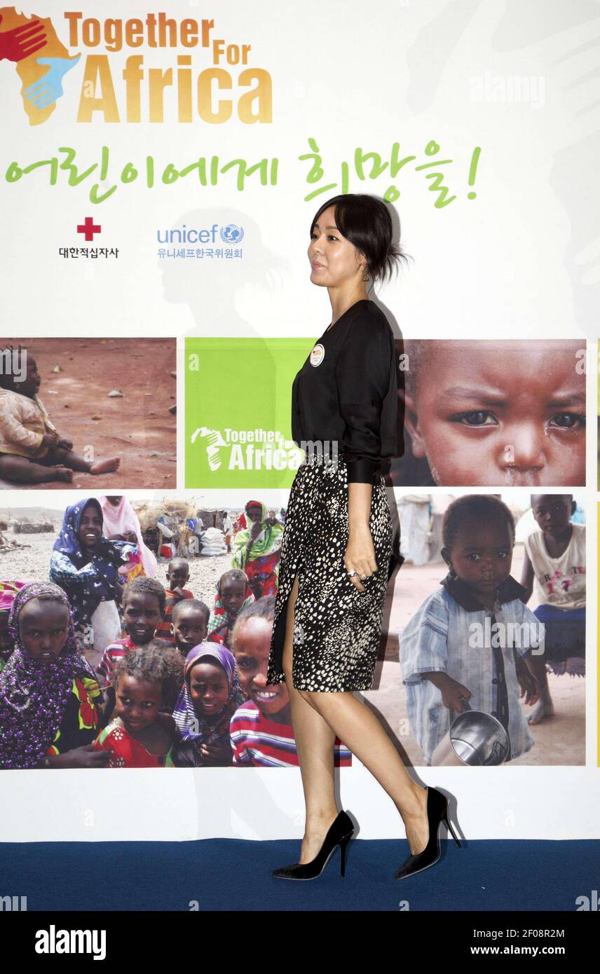 12 August 2011 - Seoul, South Korea - Actress Kim Yun-jin, during the ...