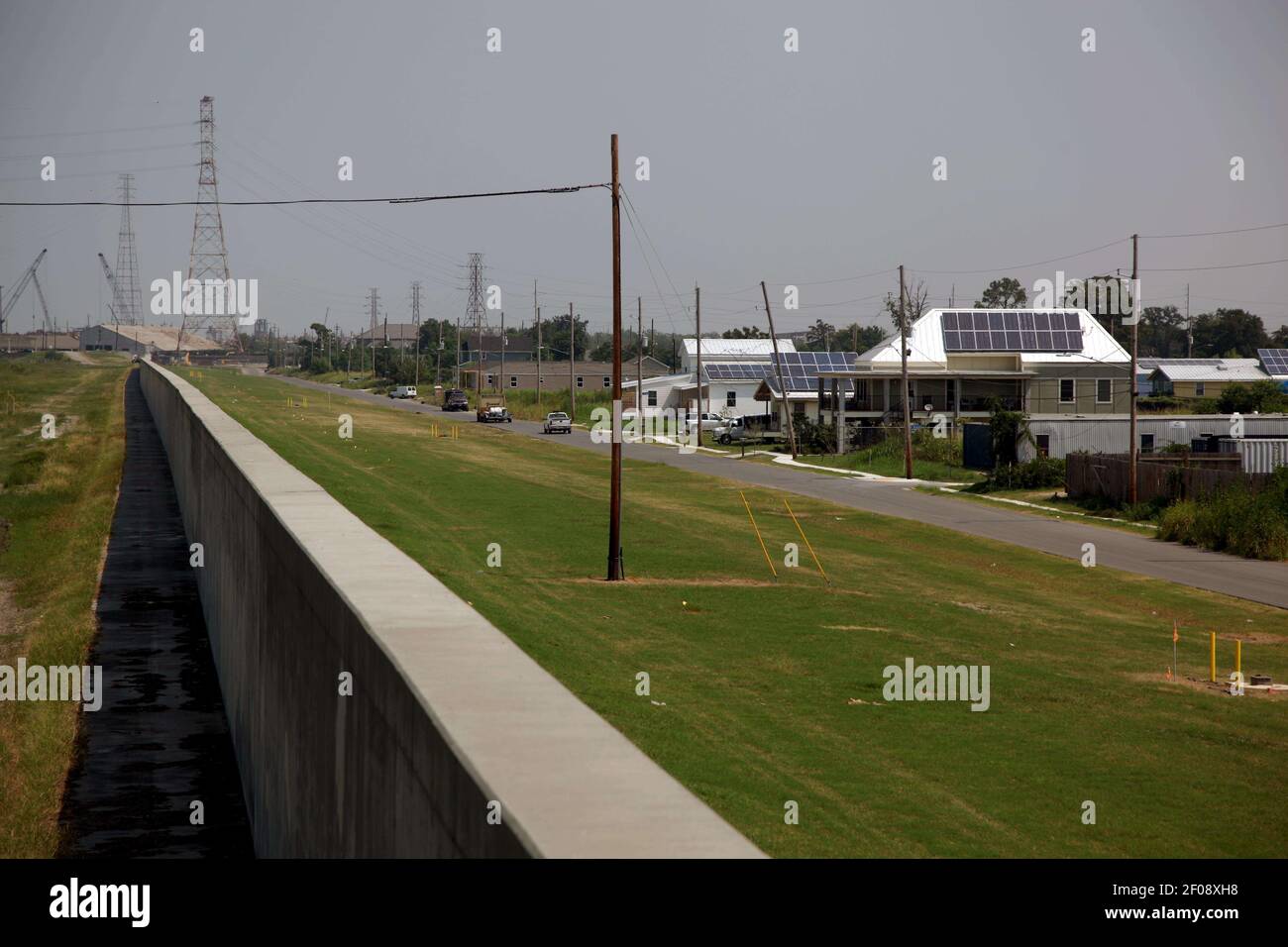 26 August 2011. New Orleans, Louisiana, USA. Lower 9th Ward rebuilds ...