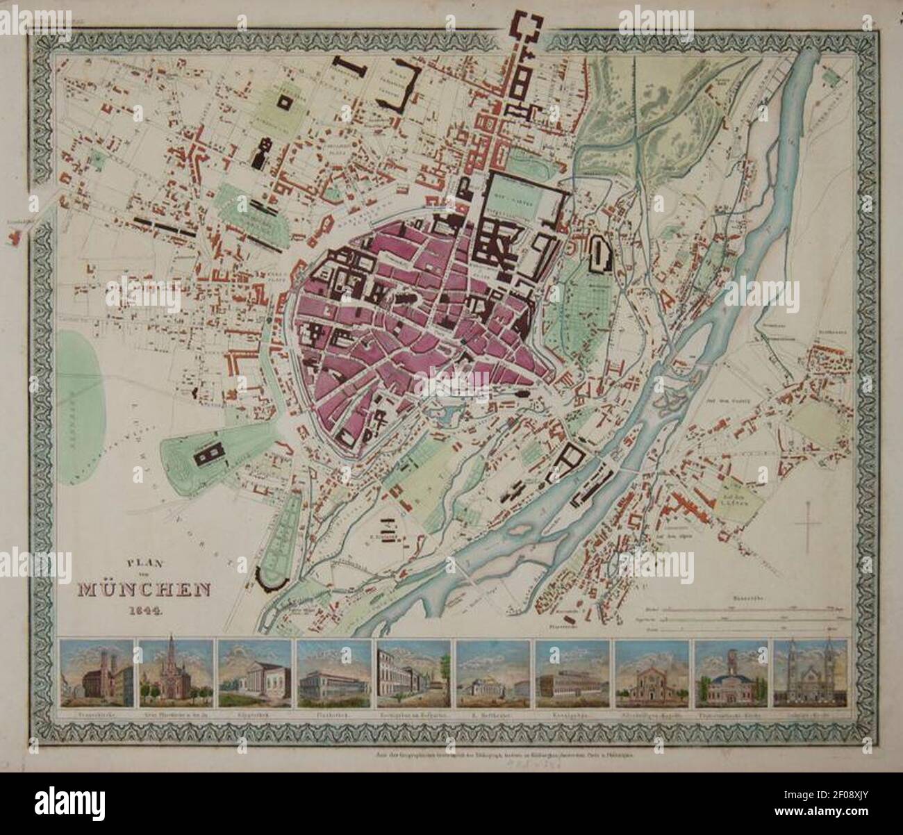 Vintage munchen plan hi-res stock photography and images - Alamy