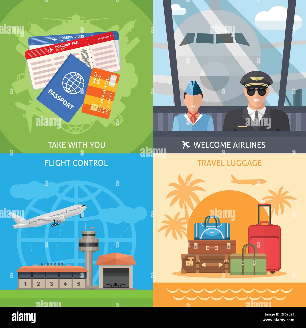 Airline safety card Stock Vector Images - Alamy