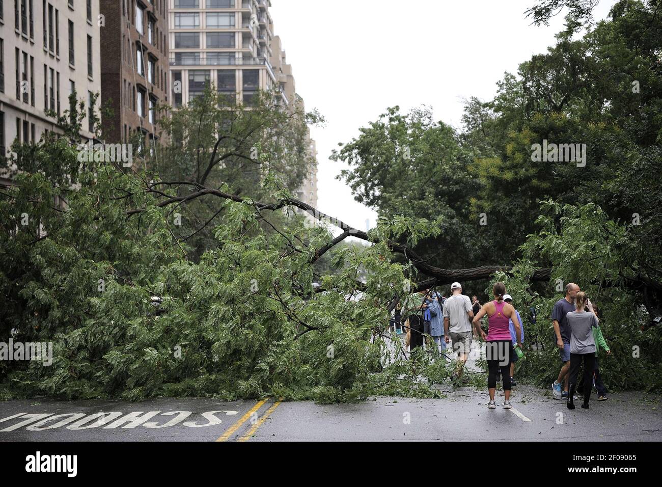28 August 2011 - New York - Aftermath damages left behind in the wake ...