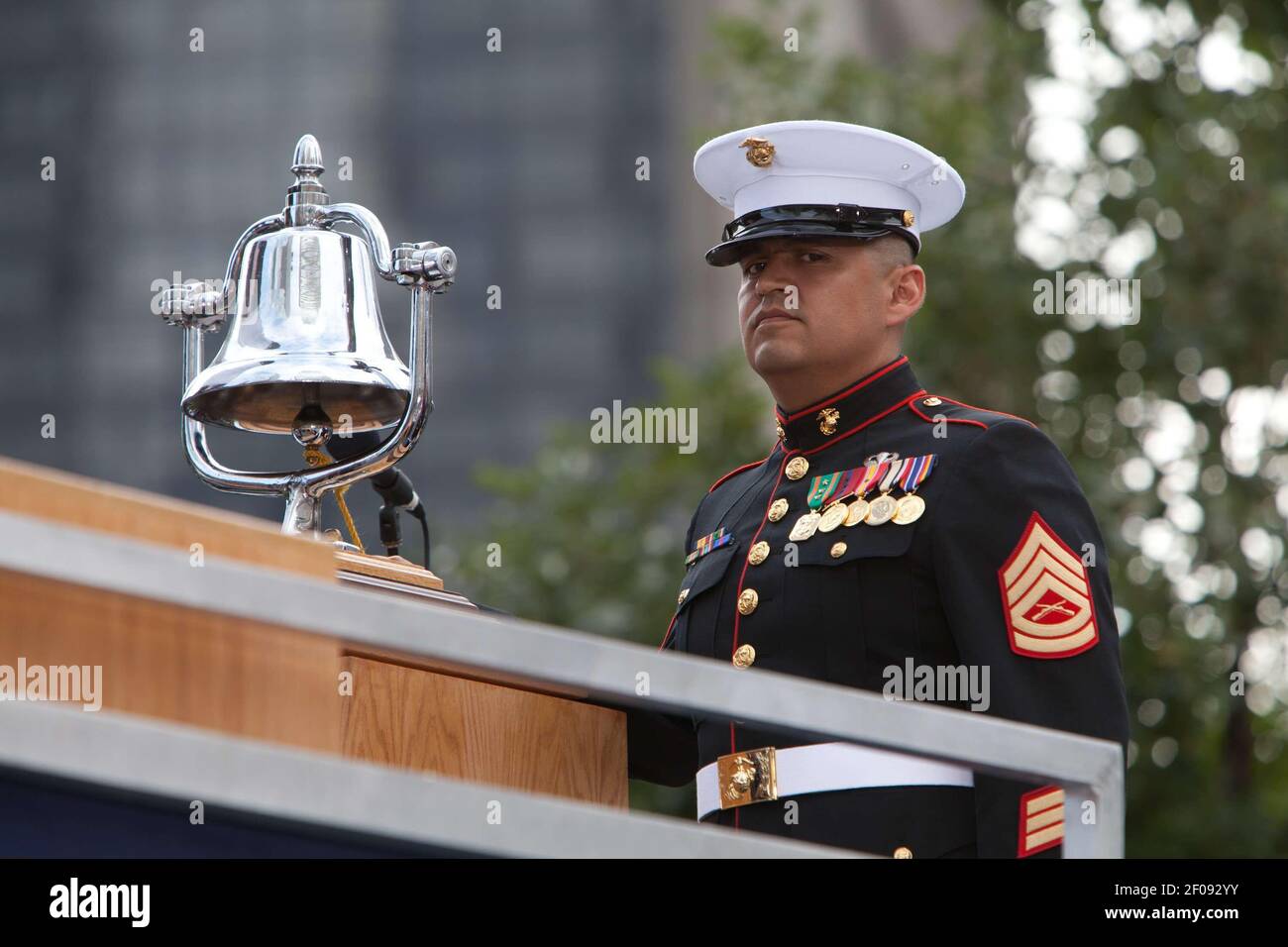 11 September 2011 - New York, NY - Ringing of bell marking tower ...