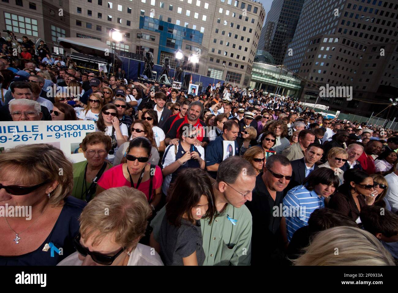 11 September 2011 - New York, NY - During tenth anniversary ceremonies ...