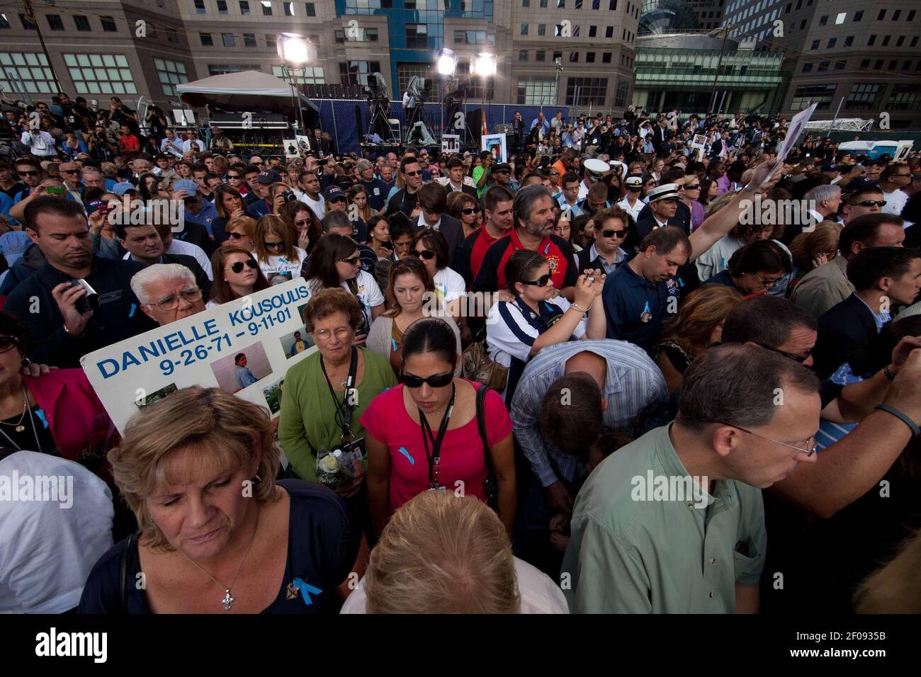 11 September 2011 - New York, NY - During tenth anniversary ceremonies ...