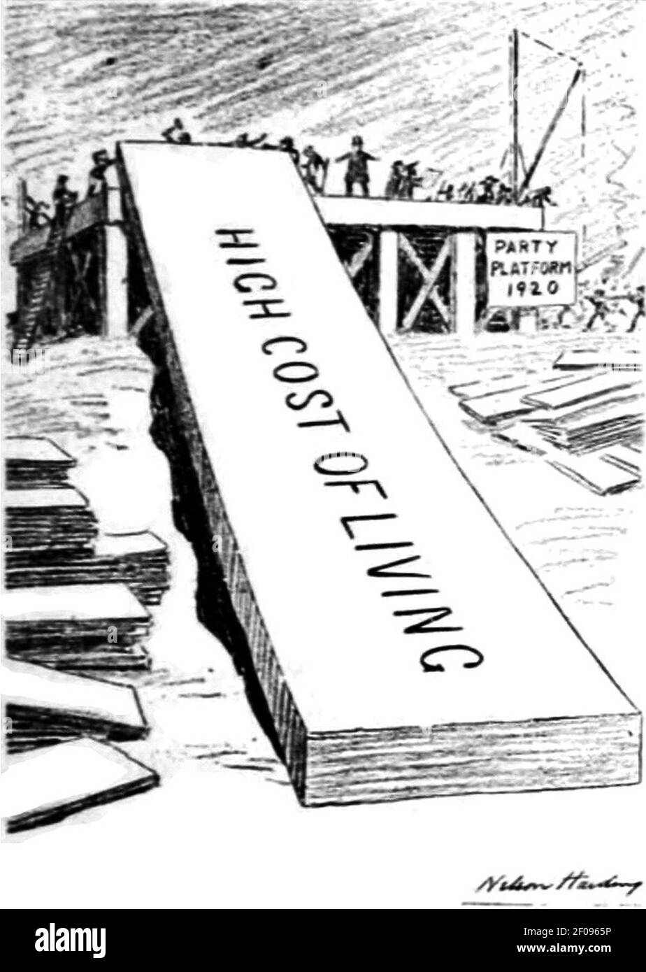 Plank enough for a whole platform (Nelson Harding Stock Photo - Alamy