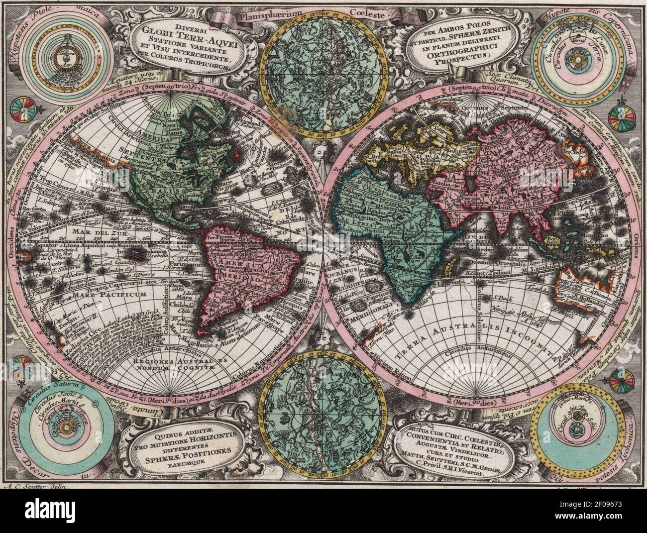 1744 world map hi-res stock photography and images - Alamy