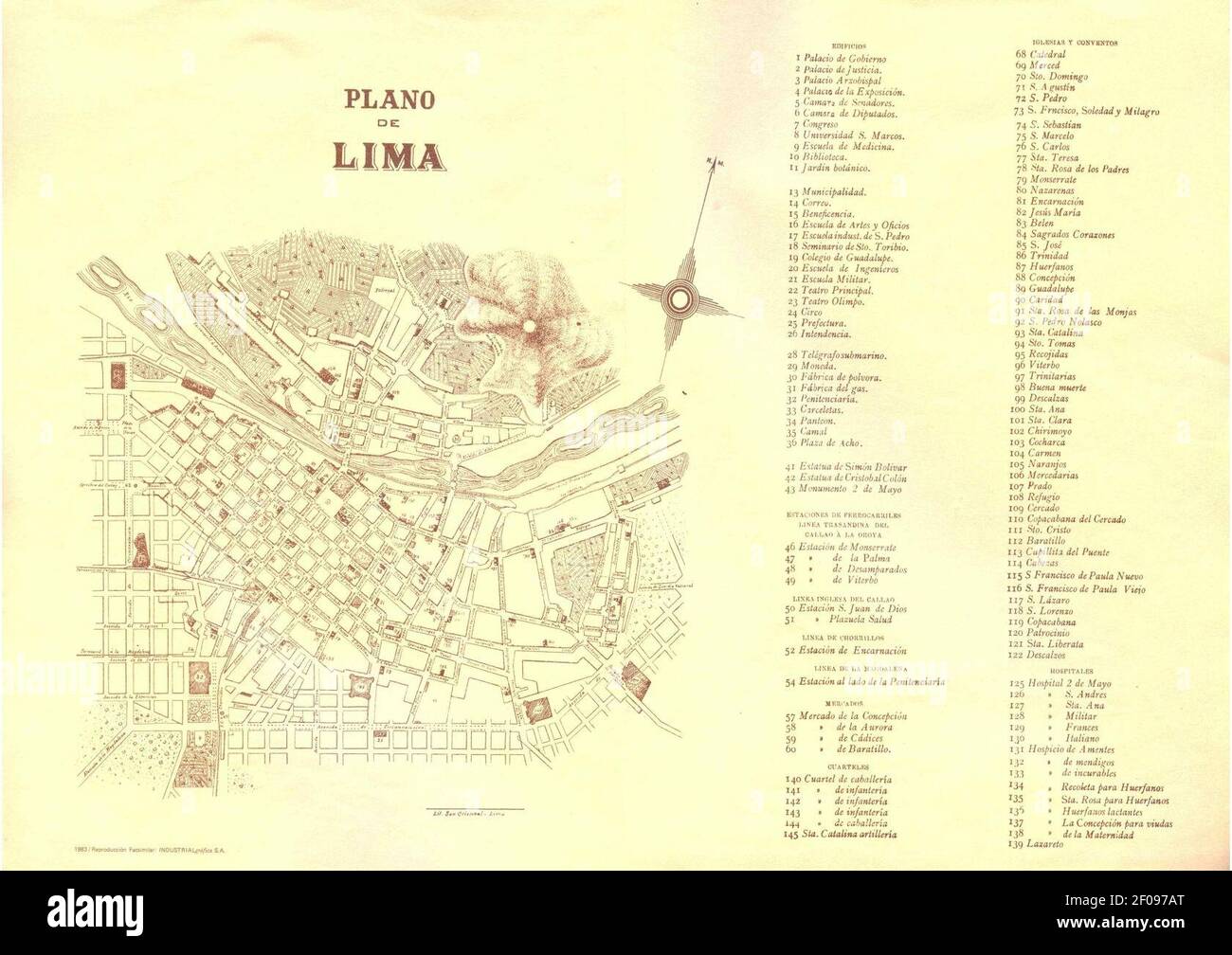 Plano antiguo de lima hi-res stock photography and images - Alamy