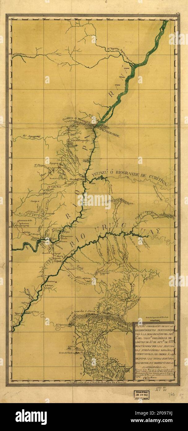 Plano corografico de los reconocimientos pertenecientes a la ...